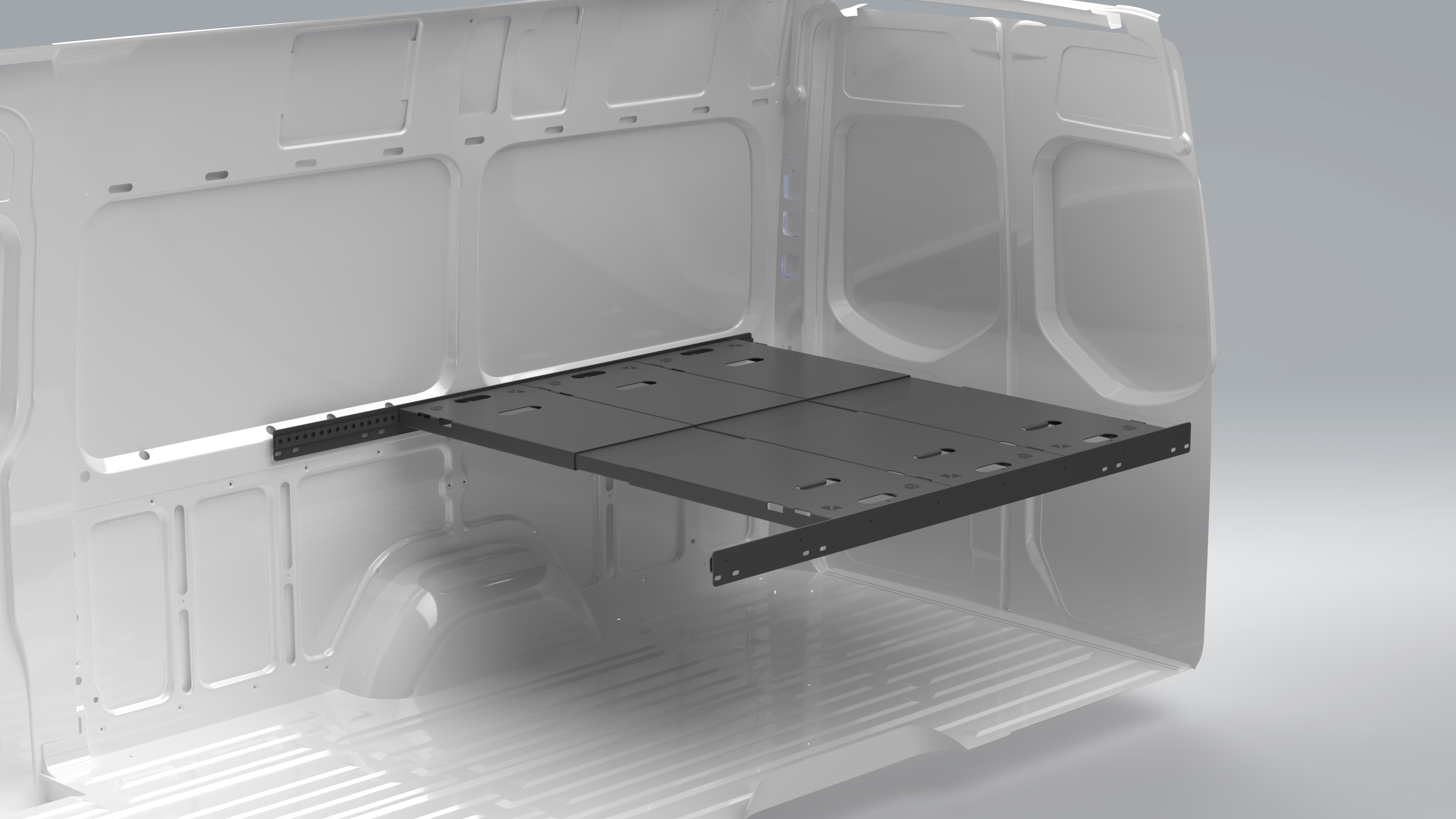 3 Panel Platform Bed System – Van Wife Components